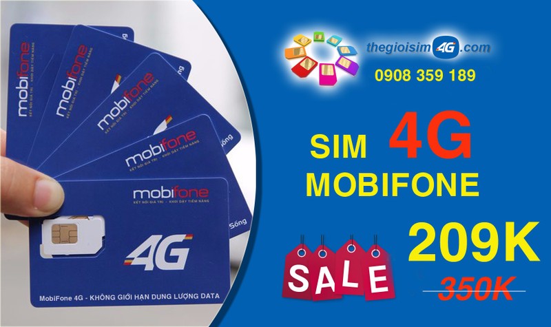 Sim 4G MobiFone 62GB Xanh - TGS4G04 | 5giay
