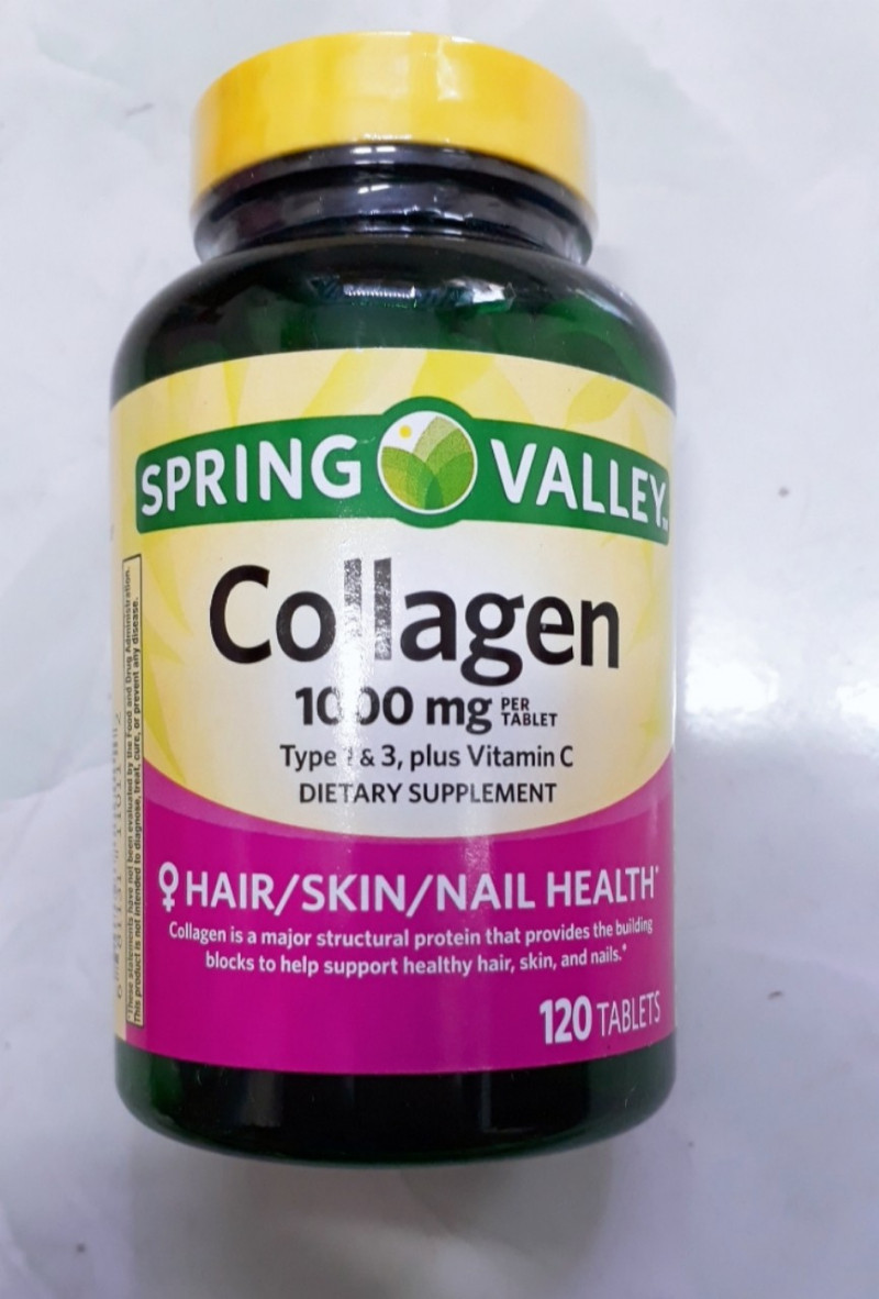 Collagen SPRING VALLEY hộp 120 viên Mỹ - Hồ sơ sức khỏe