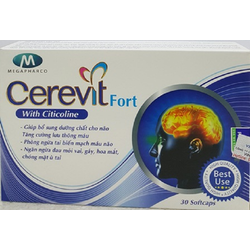 Hoạt huyết dưỡng não Cerevit Fort - Hộp 30 viên - CEREVIT - Hồ sơ sức khỏe