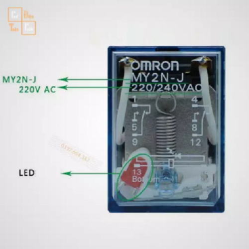 Rơ Le Kiếng Omron 8 Chân 14 Chân Relay Kính Rơle Trung Gian Giá