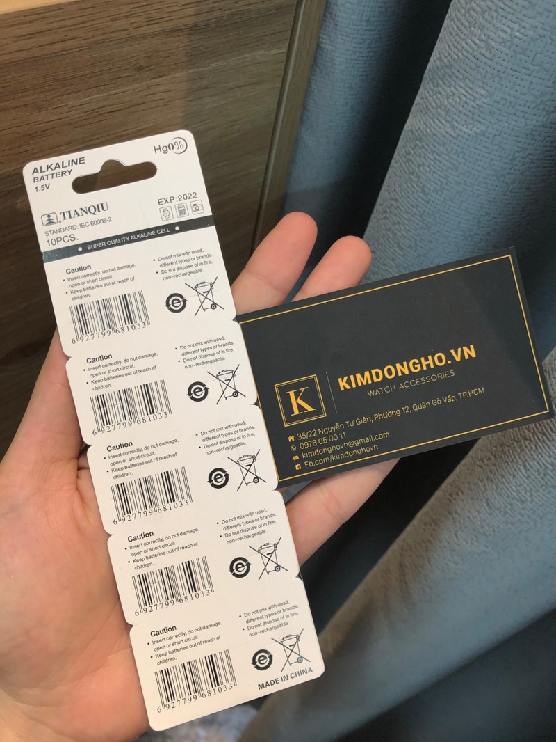 Pin Cúc Áo 1.5v LR41 192 TIANQIU AG3 - LR41 - 392A Chính Hãng Vỉ 10 ...