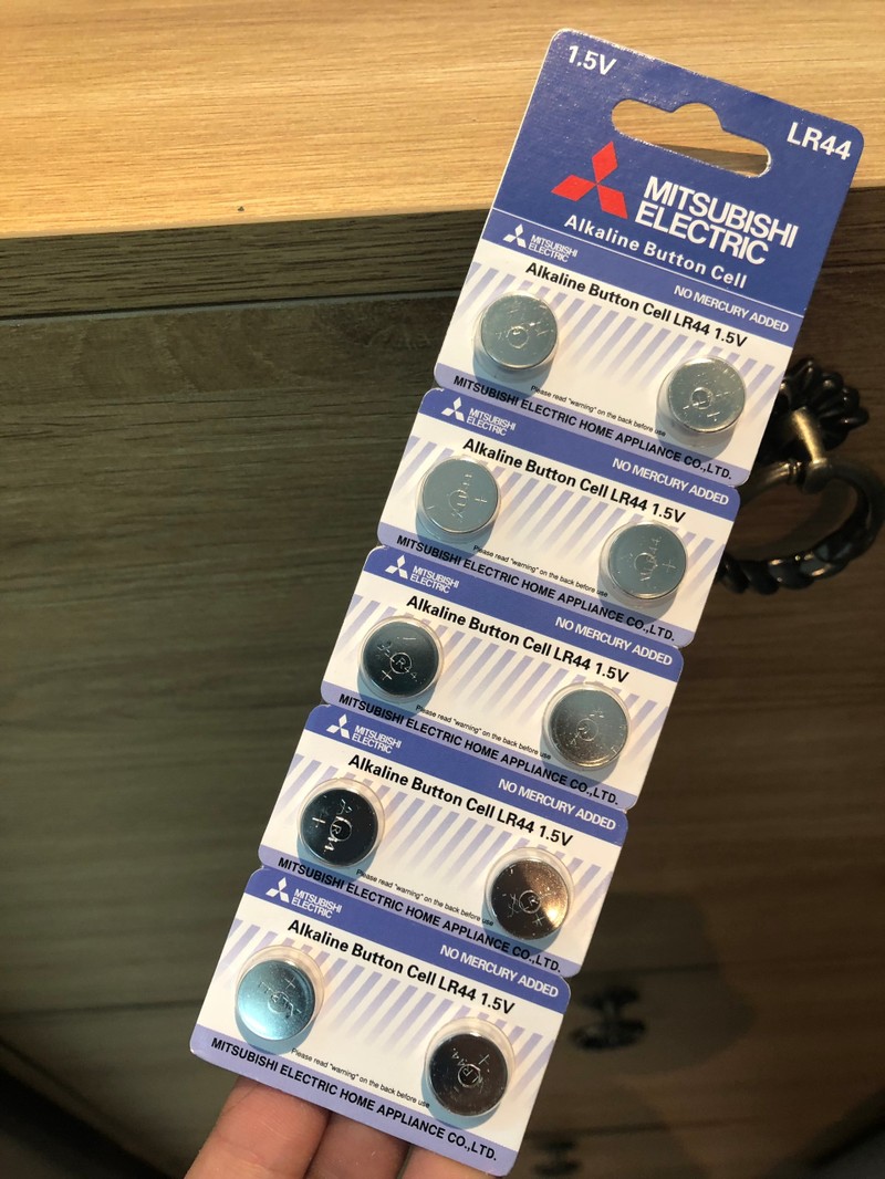 Giá Siêu Tốt Vỉ Pin LR44 A76 AG13 Pin Cúc Áo MITSUBISHI LR44 Vỉ 10 Viên ...