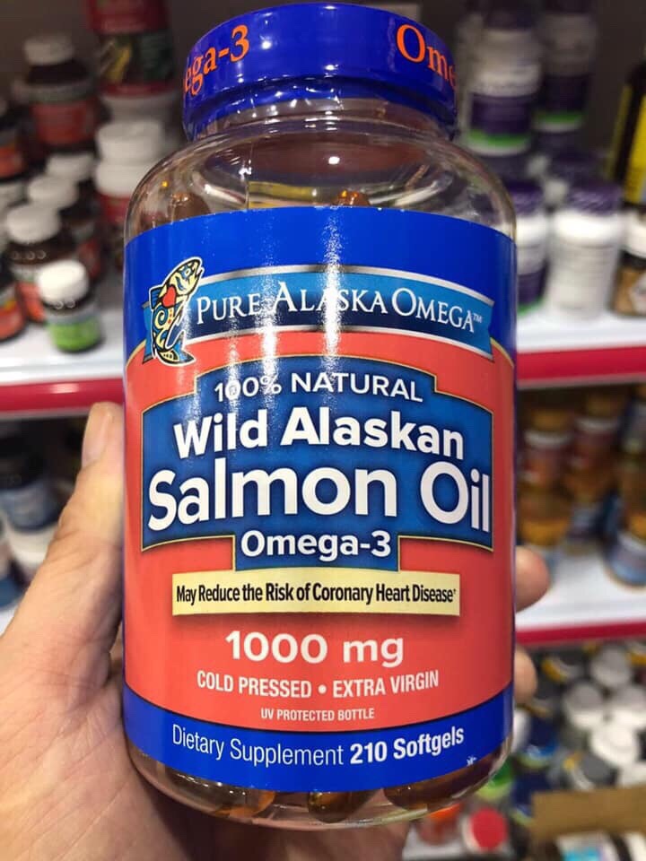 Viên dầu cá hồi Pure Alaska Omega Natural Wild Alaskan Salmon Oil Omega ...