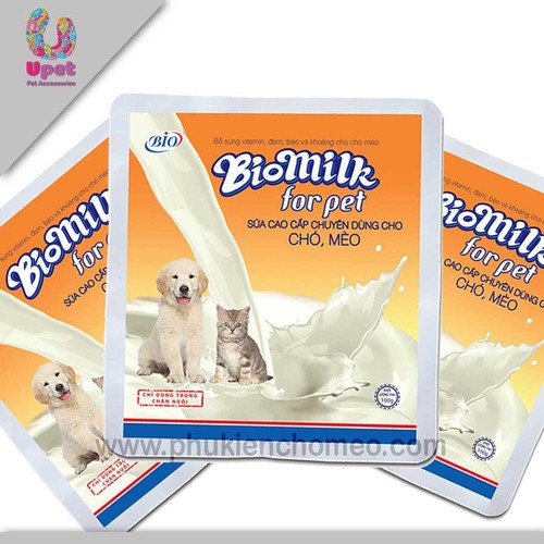 Sữa bio milk 100g dinh dưỡng mượt lông thú cưng đặc biệt thú cưng nhỏ ...