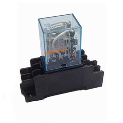 RELAY TRUNG GIAN OMRON 220V 10A 8 CHÂN KÈM ĐẾ VẶN ỐC-Relay Trung Gian LY2N-J Relay 220V 10A 8 ...