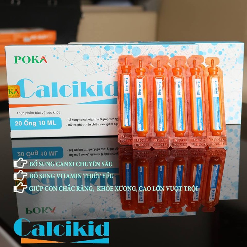 calcikid 20 ống 10ml - Hồ sơ sức khỏe