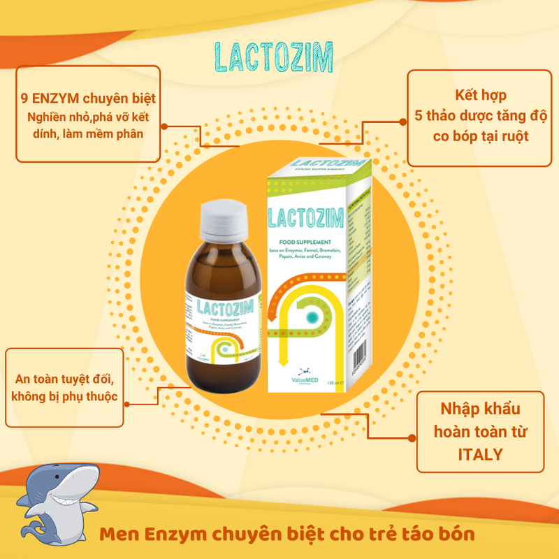 Men Lactozim - Giải pháp cho trẻ biếng ăn và hấp thu kém - Hồ sơ sức khỏe