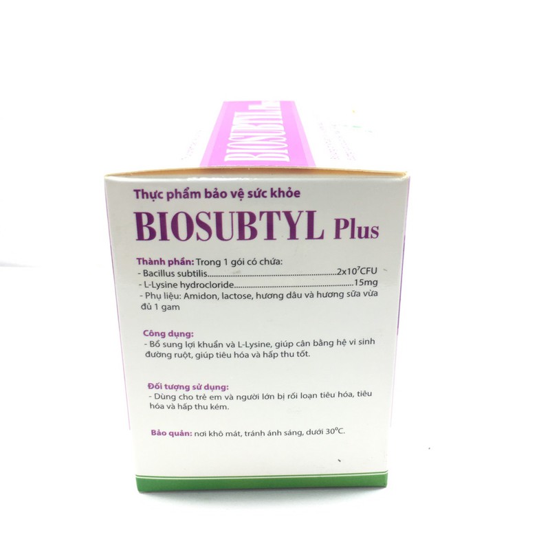 Biosubtyl Plus - Hộp 25 Gói - Bổ Sung Lợi Khuẩn Giúp Can Bằng Hệ Vi ...
