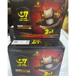 Cà Phê G7 Hòa Tan Đen Đá 2 in 1 hộp 240g (15 gói x 16g) - CFD2IN1