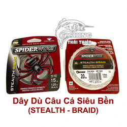 Dây Dù Câu Cá Siêu Bền Spider Wire STEALTH - BRAID Made In USA Cuộn ...