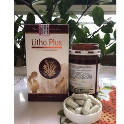 CANXI HỮU CƠ LITHO PLUS CHIẾT XUẤT TỪ TẢO BIỂN ĐỎ. Lọ 60 viên NHẬP KHẨU ...