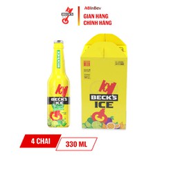Lốc 4 Chai Bia Beck’s Ice Phiên Bản Giới Hạn – Vị Chanh Bạc Hà (330ml ...