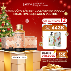 Nước uống làm đẹp Collagen Gold ADIVA (14 Chai/Hộp) - 1G14