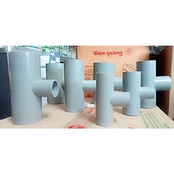 Tê PVC giảm biến ra nhiều kích thước 60 mm thu lại 21 mm, tê thu đáp ...