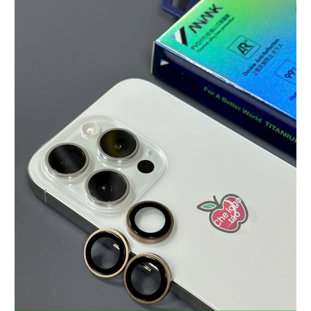 Kính cường lực Camera iPhone 16 Pro Max - 16 Pro Anank kính Corning Go ...