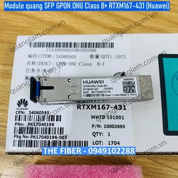 Module quang SFP GPON ONU Class B+ RTXM167-431 (Huawei) - SP003789