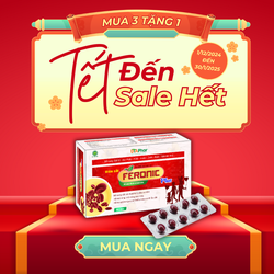 Siro Feronic Giúp Bổ sung sắt và Acid folic cho cơ thể hỗ trợ tái tạo ...